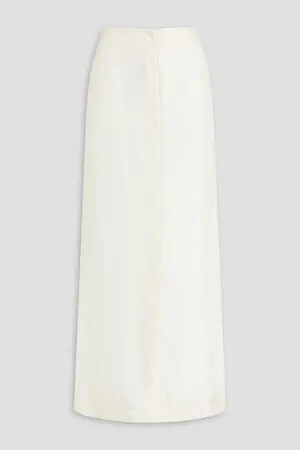 LOULOU STUDIO Naroi Silktwill Maxi Skirt - Cream