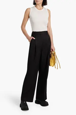 LOULOU STUDIO Cadar Twill Wideleg Pants