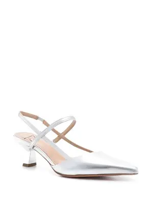 Roberto Festa Amai Metallic Leather Pumps