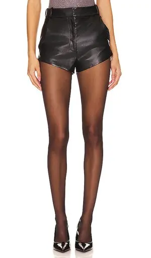 Amanda Uprichard Kelso Faux Leather Shorts
