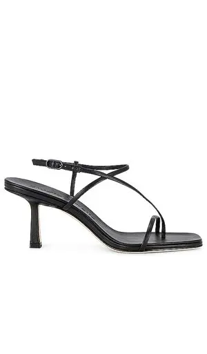 Studio Amelia Cross Front High Heel Sandals - Black