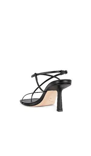 Studio Amelia Cross Front High Heel Sandals - Black