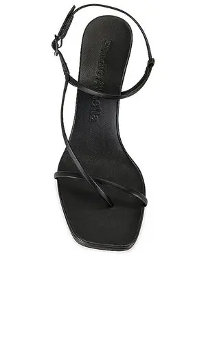 Studio Amelia Cross Front High Heel Sandals - Black