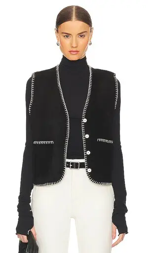 Donni. Polar Fleece Stitch Vest