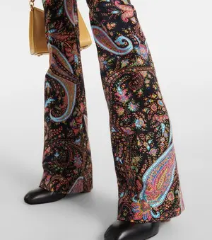 Etro Paisley High-rise Flare Jeans - Multicoloured