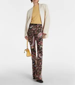 Etro Paisley High-rise Flare Jeans - Multicoloured