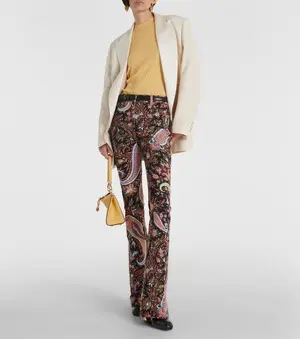 Etro Paisley High-rise Flare Jeans - Multicoloured