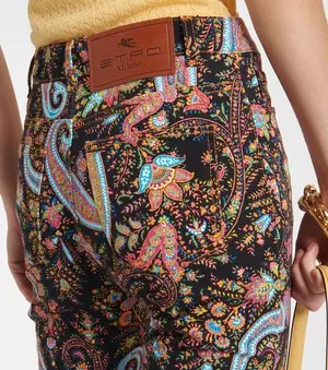 Etro Paisley High-rise Flare Jeans - Multicoloured
