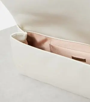 JIMMY CHOO Xandra Small Embellished Satin Clutch - Brown