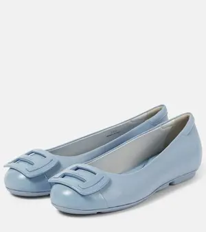 Hogan Leather Ballet Flats
