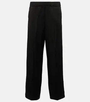 JIL SANDER High-rise Straight Leg Pants - Black