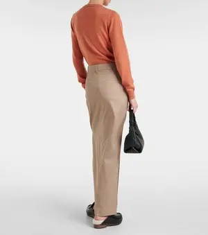 Brunello Cucinelli Pleated Low-rise Maxi Skirt