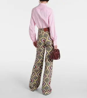Etro Printed High-rise Wide-leg Jeans
