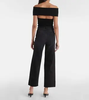 TOTEME High-rise Wide-leg Jeans - Black