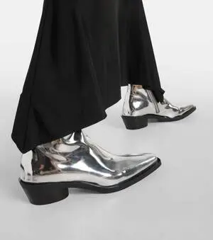 Proenza Schouler Bronco Metallic Ankle Boots