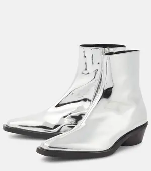 Proenza Schouler Bronco Metallic Ankle Boots