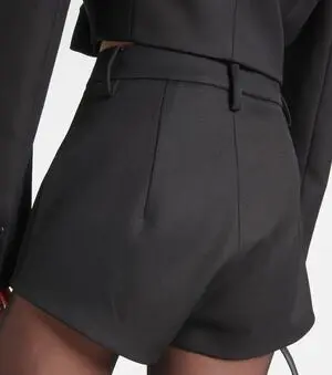 Magda Butrym High-rise Wool Shorts