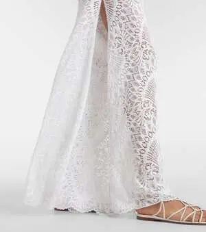 ALEXANDRA MIRO Charlize Wide-leg Lace Pants