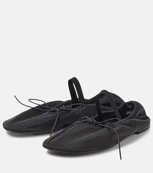 Proenza Schouler Glove Mesh Ballet Flats - Black