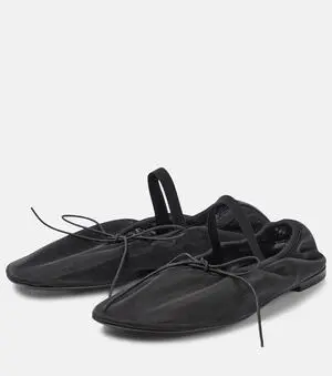 Proenza Schouler Glove Mesh Ballet Flats - Black