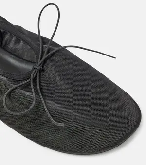 Proenza Schouler Glove Mesh Ballet Flats - Black