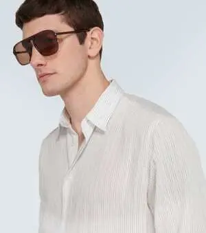 LARDINI Pinstripe Shirt