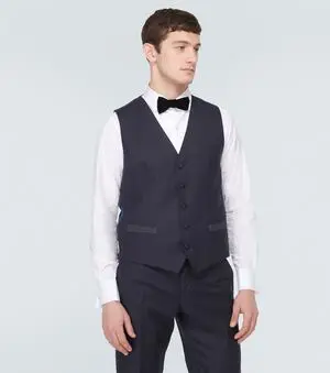 Dolce & Gabbana Wool And Silk-blend Vest