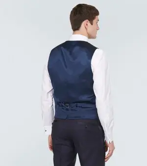 Dolce & Gabbana Wool And Silk-blend Vest