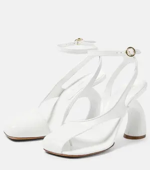Dries Van Noten Bridal Leather Pumps