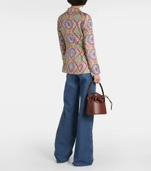 Etro Printed Silk Blazer