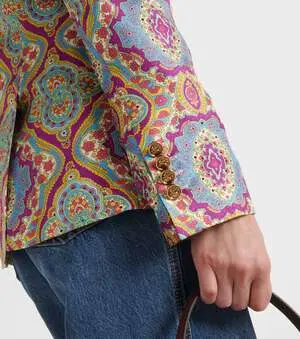 Etro Printed Silk Blazer - Multicoloured