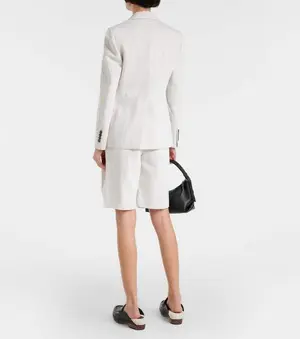Brunello Cucinelli Cotton And Linen Blazer - White