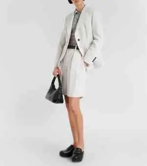 Brunello Cucinelli Cotton And Linen Blazer - White