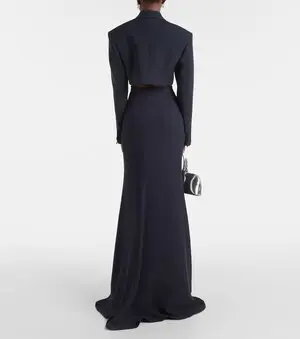 Valentino Garavani Crêpe Couture Cropped Blazer
