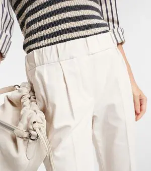 Brunello Cucinelli Pull On Slim Pants - Beige