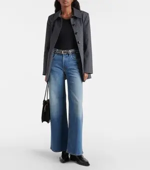 Citizens Of Humanity Loli Mid-rise Wide-leg Jeans - Blue