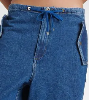 DION LEE Parachute Wide-leg Jeans - Blue