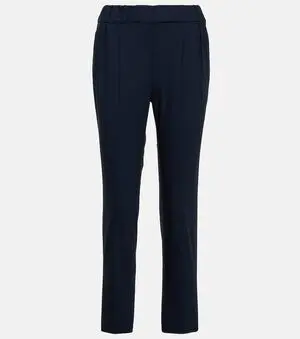 Brunello Cucinelli Cotton-blend Twill Chinos - Blue