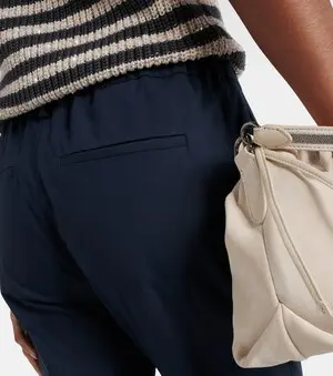 Brunello Cucinelli Cotton-blend Twill Chinos - Blue