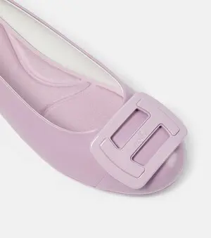 Hogan H661 Leather Ballet Flats - Pink