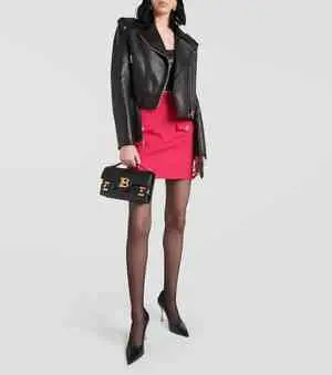 Balmain Virgin Wool Miniskirt