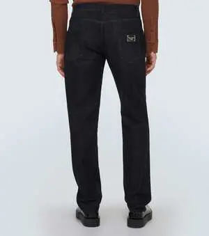Dolce & Gabbana Distressed Slim Jeans - Blue