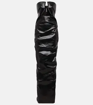 Rick Owens Prong Cutout Gown - Black