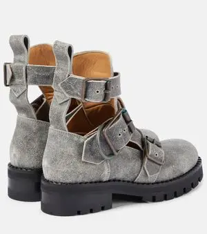 VIVIENNE WESTWOOD Cut Out Leather Ankle Boots