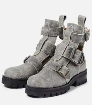 VIVIENNE WESTWOOD Cut-out Leather Ankle Boots