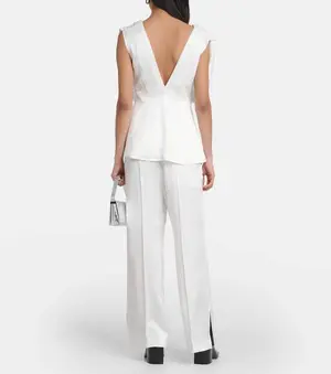 JIL SANDER Gathered Top - Beige