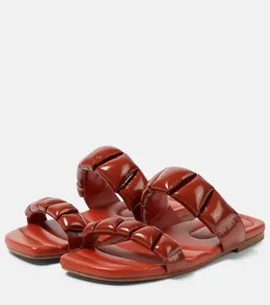 Dries Van Noten Leather Slides