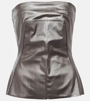 Rick Owens Rick Owens Lido Coated Denim Corset Grey