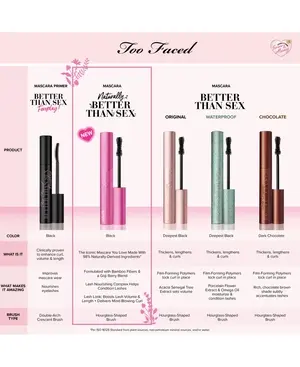 TOO FACED Naturally Better Than Sex Lengthening & Volumizing Mascara