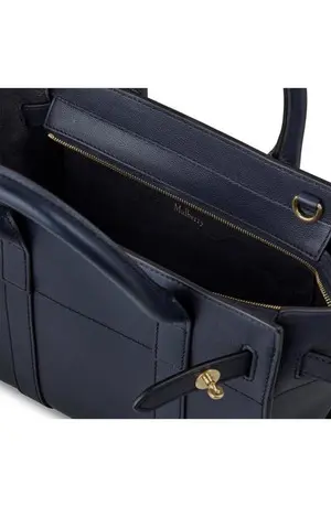 Mulberry Mini Zipped Bayswater Leather Satchel - Night Sky